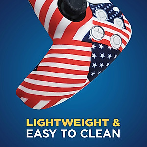 PS5 Silicone Gel Grip Controller Cover Skin Protector (USA Flag) Compatible for Sony PlayStation 5 DualSense Wireless Controller Protector Covers