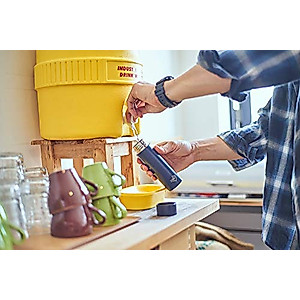 IPPINKA Poketle Personal Insulated Bottle, Small 120ml, Stainless Steel, Lightweight, Navy