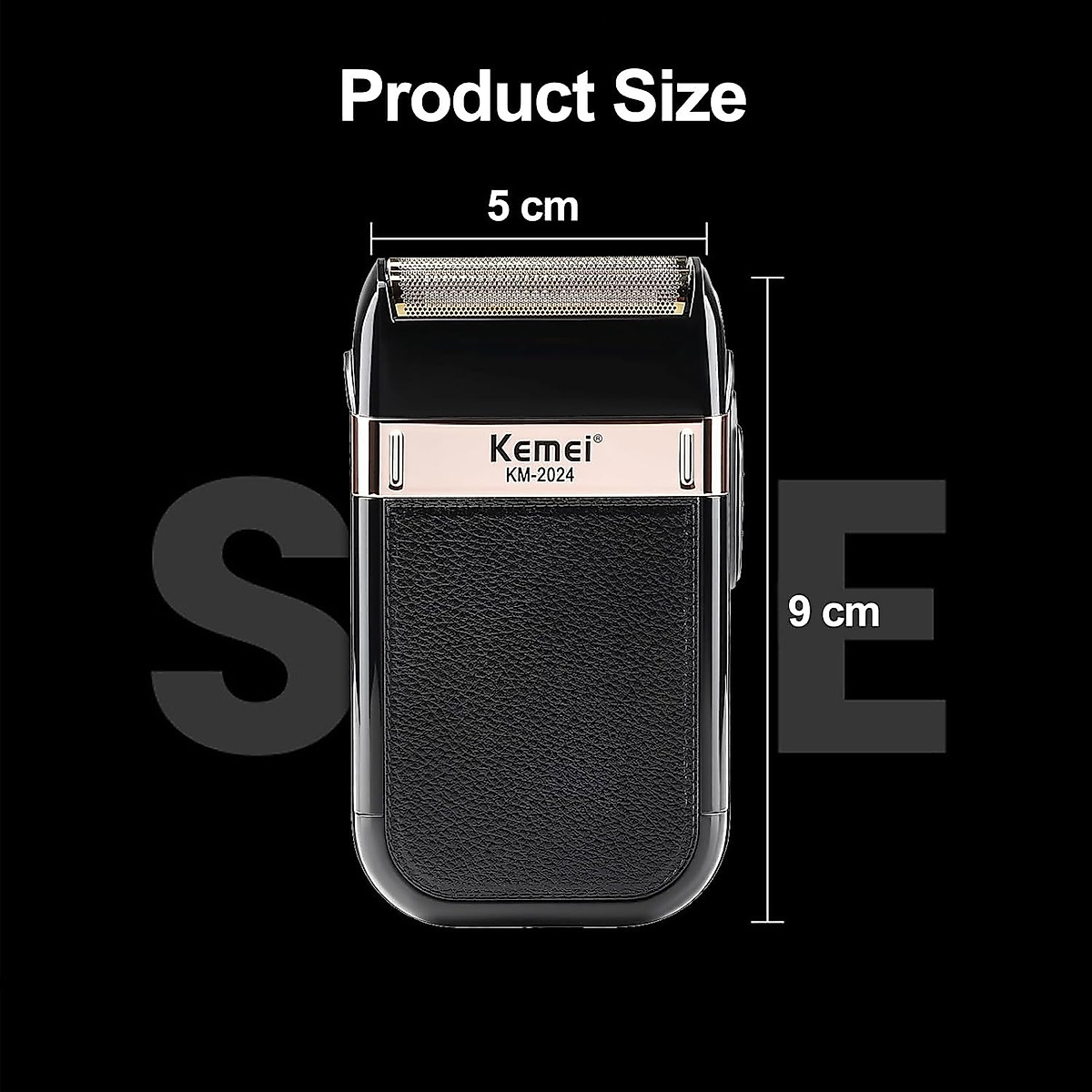 KEMEI Men's Electric Razor Waterproof Reciprocating Razor Cordless Precision Beard Trimmer Twin Blade USB Rechargeable Grooming Razors,Shaving & Hair Removal Products (2024 Shaver)