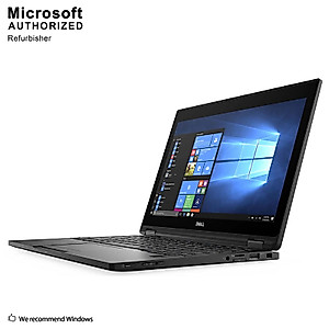 Dell Latitude 5289 12.5 Inch Business Laptop, Intel Core i5-7300U up to 3.5GHz, 8G DDR3, 256G SSD, WiFi, HDMI, Windows 10 Pro 64 Bit Multi-Language Support English/French/Spanish (Renewed)