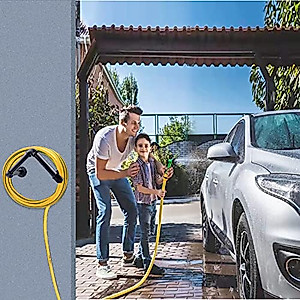 psqoong Garden Hose Holder, Water Hose Holder Wall Mount, Hose Hanger Holds Up to 125 ft Water Hose, Garden Hose Storage, Heavy Duty Hose Caddy, Hose Hook, Hose Organizer for Outside