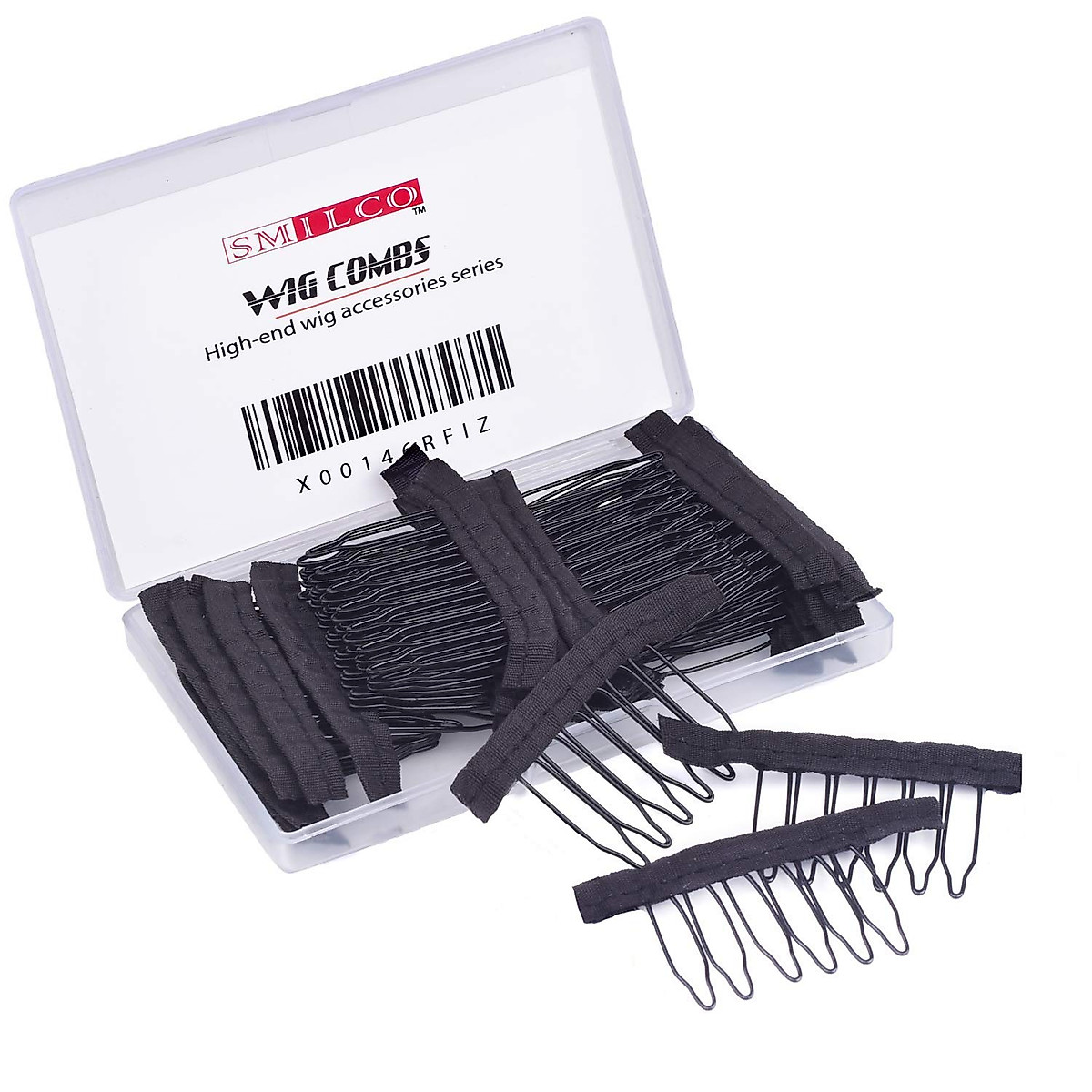 Smilco 32 Pcs Wig Clips, Metal Snap Wig Combs for Making Wigs