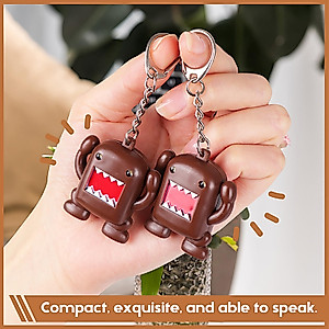Pealonster Domo kun LED Keychain Flashlight - Ultra Bright, Cute Design with Sound Effects - Perfect for Car Keys and On-the-Go Fun - Battery Included