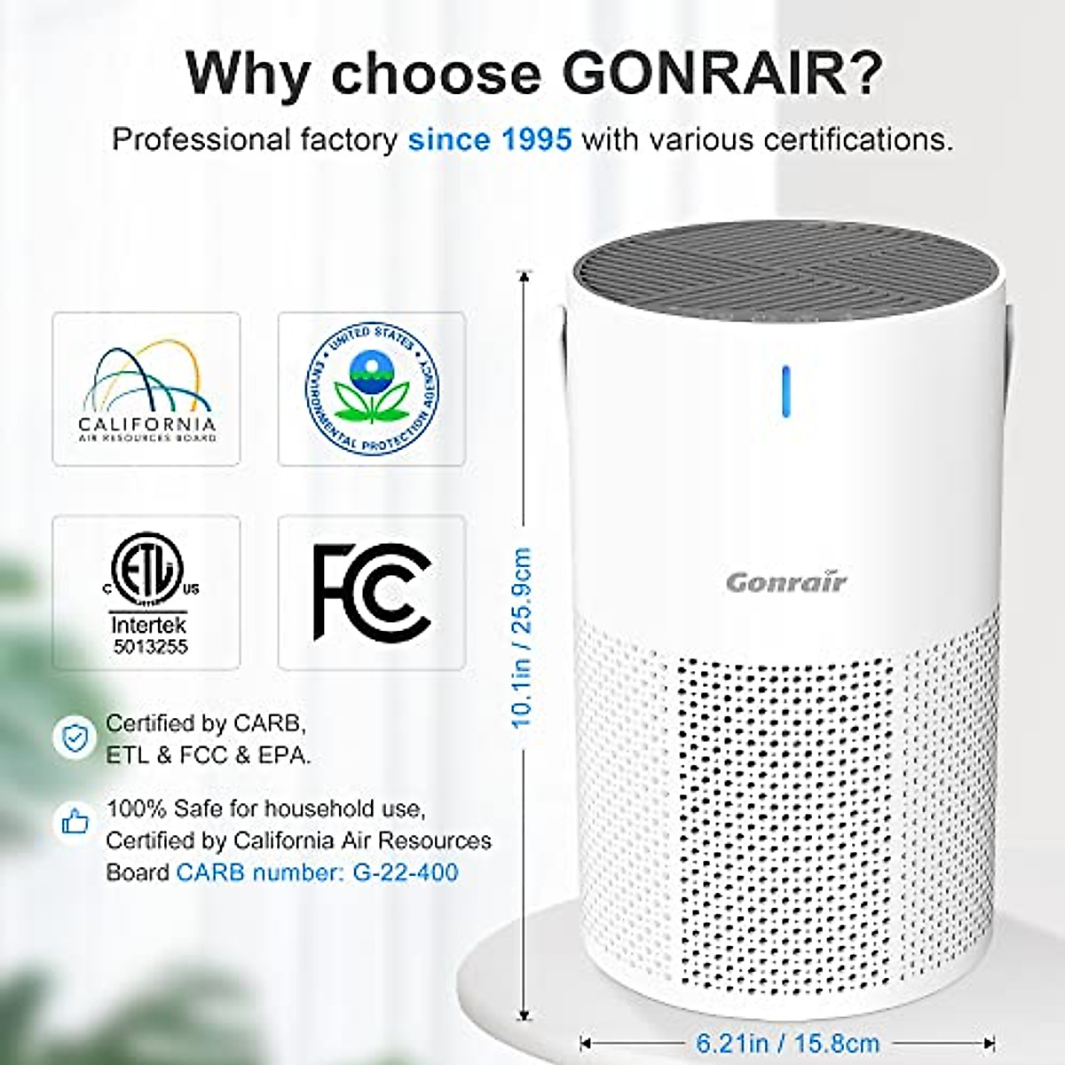 2Pack Air Purifiers for Bedroom with Four Filters(Two Already in Air Purifiers) For Smoke Pollen Dander Hair Smell In Bedroom Office Living Room and Kitchen