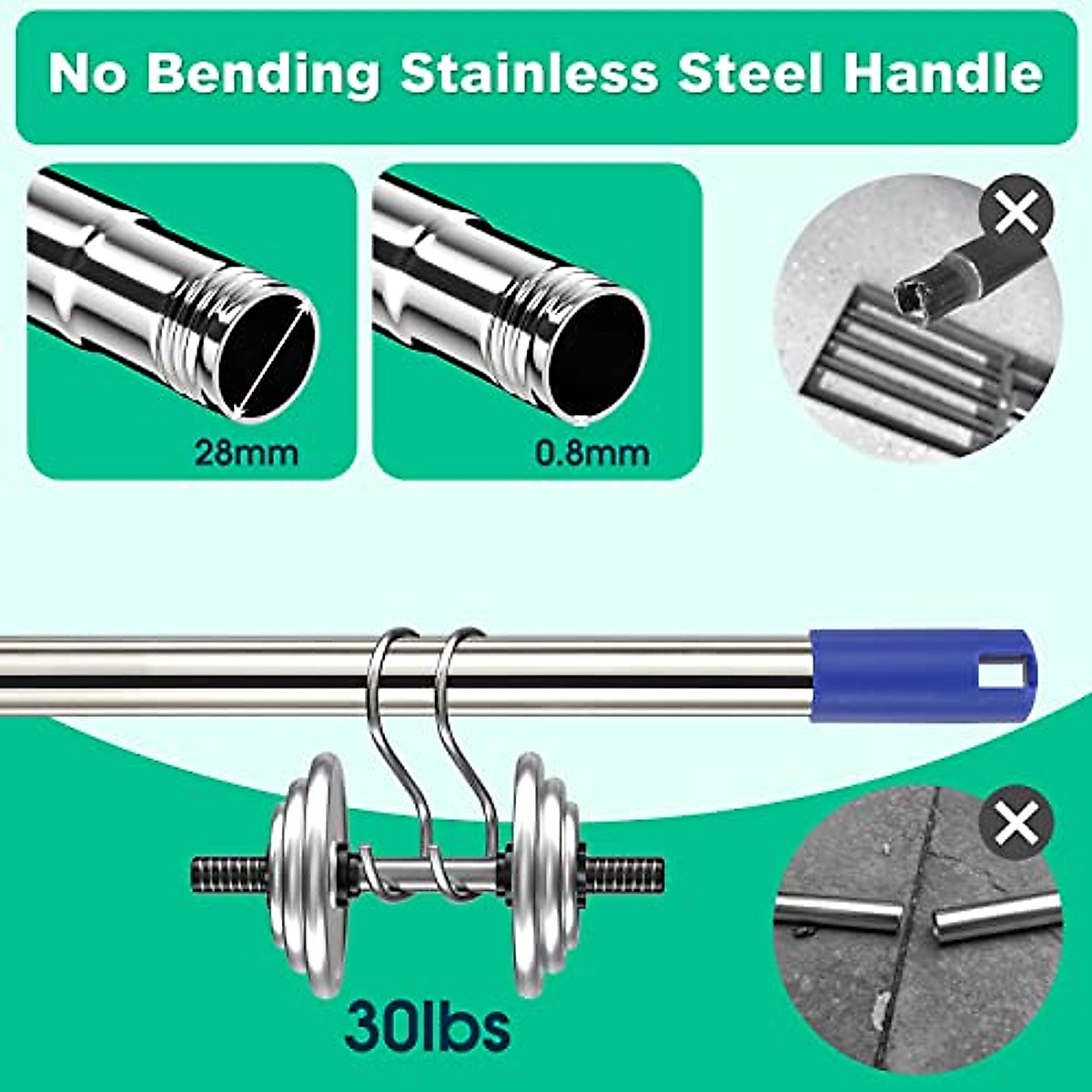 Lawn Leveling Rake, 17"x10" Small Lawn Leveling Rake with 5FT Adjustable Steel Handle,Heavy Duty Lawn Level Tool for Yard Garden Golf Leveling,Topsoil Sand Leveling Spreading,Top Dressing Lawn Leveler