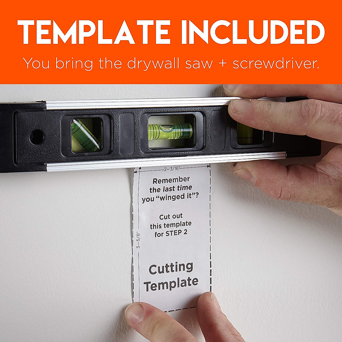 ECHOGEAR Wall Brush Plate for Hiding Up to 8 Low Voltage Cables - Sturdy Brushes with Cable Catching Design - Ideal Cable Pass Through for Wall Mounted TVs