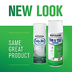 Rust-Oleum 280882 Specialty Tub & Tile Spray Paint, 12 oz, White