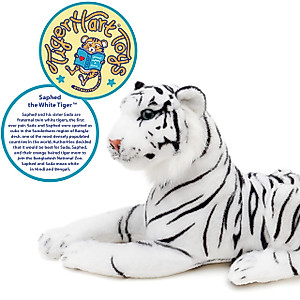 TigerHart Saphed The White Tiger - 17 Inch Stuffed Animal Plush