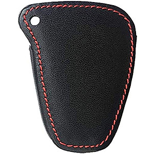 KAWIHEN Leather Key Fob Cover Fit for Chrysler 200 300 Aspen Pacifica PT Cruiser Sebring Dodge Avenger Charger Durango Magnum Jeep GC Commander Grand Cherokee Liberty OHT692713AA