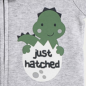 The Peanutshell Footed Baby Sleepers for Boys, Camo & Dinosaur, 3 Pack Set (3M)