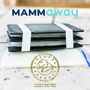 Freeze It Flat: Organizer for Freezer Storage of Breast Milk Bags. Use Compression to Reduce Leaks and Double Storage Capacity. (White Single by MAMMaway)