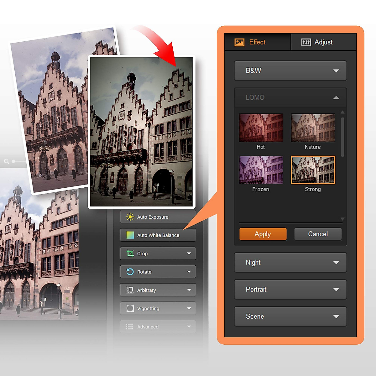 Plustek OpticFilm 135i - Automatic Film & Slide Scanner, Batch converts 35mm Slides & Film Negatives, Support 3rd Party Editing Software Export, Max. 7200 dpi