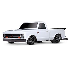 Traxxas 1/10 Scale Drag Slash, White, Fully Assembled, Ready-to-Race® with TQi™ 2.4GHz Radio System, Stability Management®, and Velineon Brushless Power System