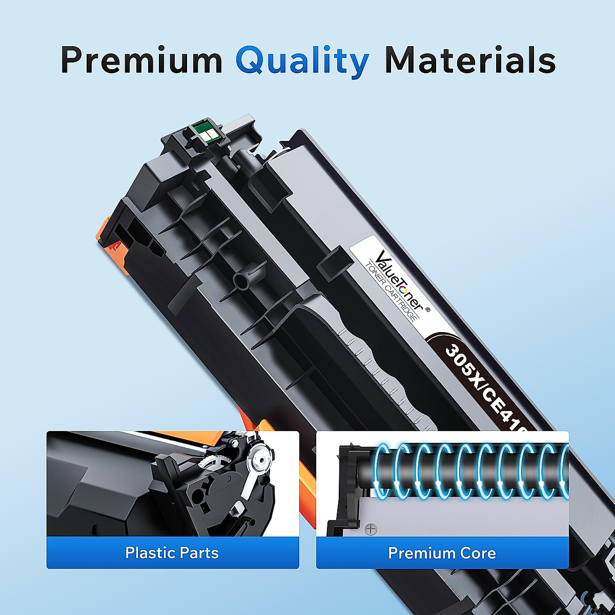 Valuetoner Remanufactured Toner Cartridge Replacement for HP 305A 305X CE410A CE410X CE411A CE412A CE413A for Pro 400 M451dn M451nw M475dn M475dw M451dw M375nw Pro 300 M351A Printer (4-Pack)