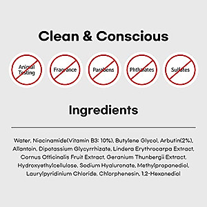 TIAM Vita B3 Source, 10% Niacinamide Serum, 2% Arbutin, Hyperpigmentation, Dark Spot Treatment, 1.35 Fl Oz