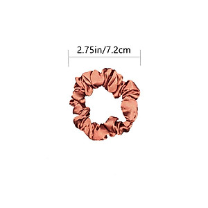 6Pcs Premium Satin Elastic Hair Bands Scrunchy Ponytail holder Hair Scrunchies Hair Ties Ropes Scrunchies for Women or Girls Hair Accessories