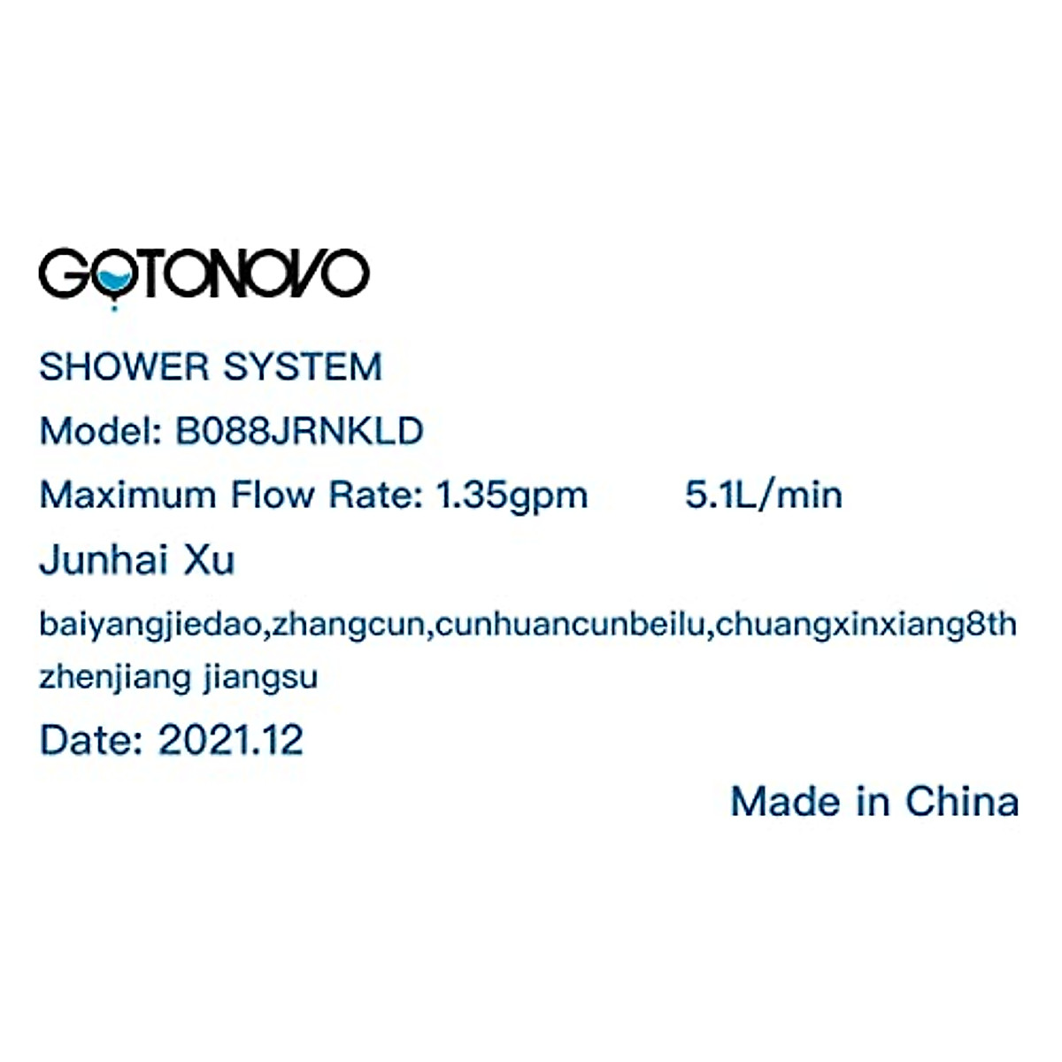 gotonovo Brushed Nikcel Shower Faucet 8-inch Shower Head Fixture with Handheld Spray Double Lever Handle Tub Spout Triple Function Bathroom Set Wall Mount