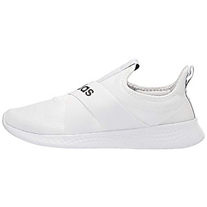 adidas Women's Puremotion Adapt Running Shoe, White/Black/Dove Grey, 8