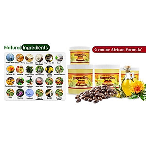 SuperGro Extra Hold Loc & Twist Gel for Natural Hair Styling – Ideal for Braiding, Retwisting Locs, and Edge Control – With Shea Butter, Biotin & Black Castor Oil – 8 oz