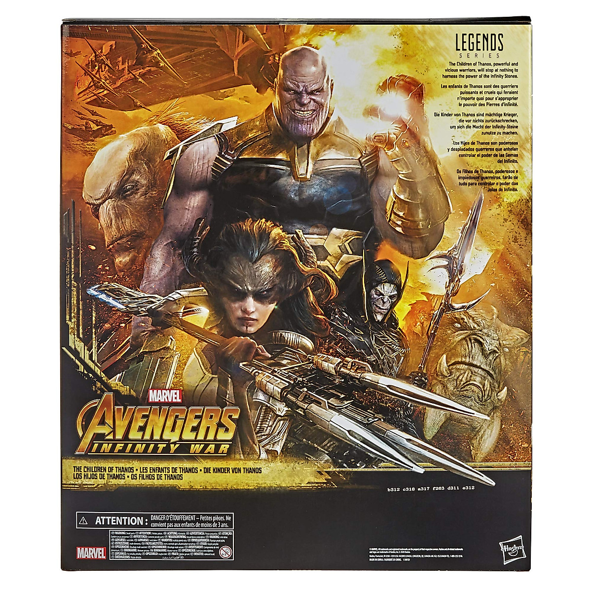 Marvel Legends Series Toys 6-Inch Collectible Action Figure 5-Pack The Children of Thanos, 5 Figures, Premium Design