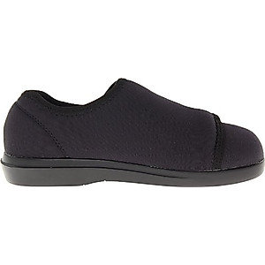 Propét Womens Cush 'N Foot Slipper, Black, 9 US