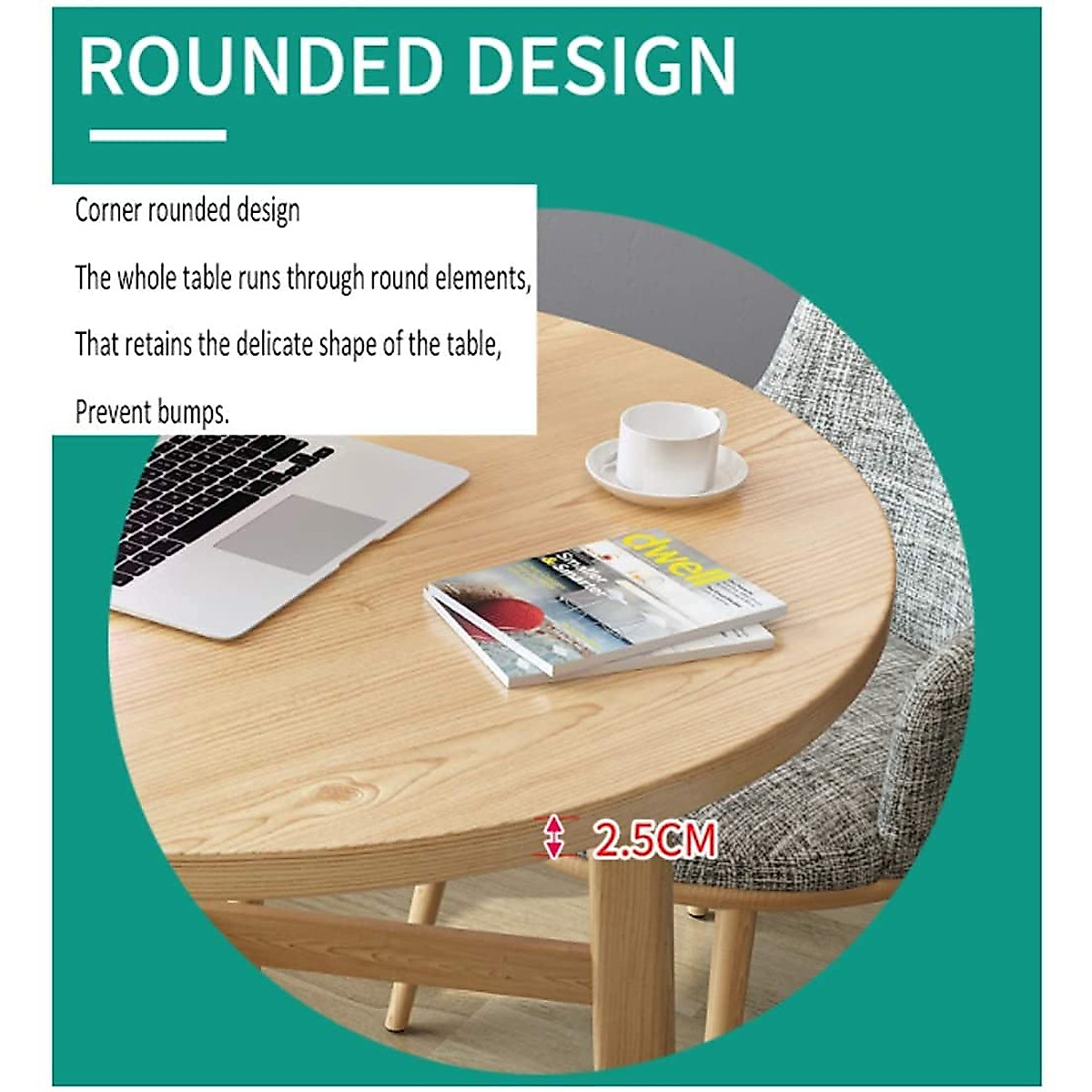 Office Conference Table, Office Table and Chair Set Small Dining Table Set, Round Dining Table Set, Restaurant Table and Chair Set for Combination Living Room Bedroom Balcony Study Room Office Meeting