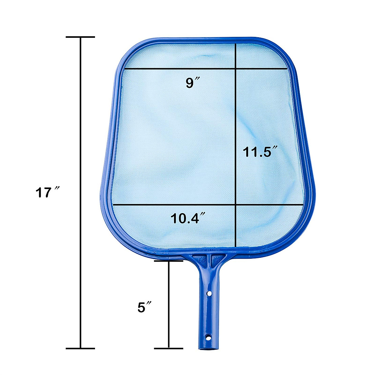 Leaf Skimmer Net Swinging Pool Skimmer Above Ground Pool Maintenance - Fine Mesh Net - for Cleaning Surface of Swimming Pools, Hot Tubs, Spas and Fountains