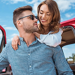 Lounge Williams Earl Polarized Designer Inspired Vintage Sunglasses (Black)