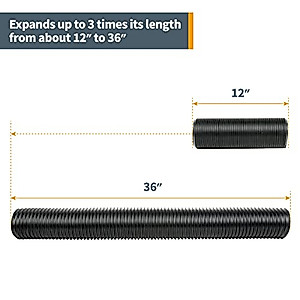 POWERTEC 70207 4 Inch Flexible Dust Collection Hose and Fittings Kit