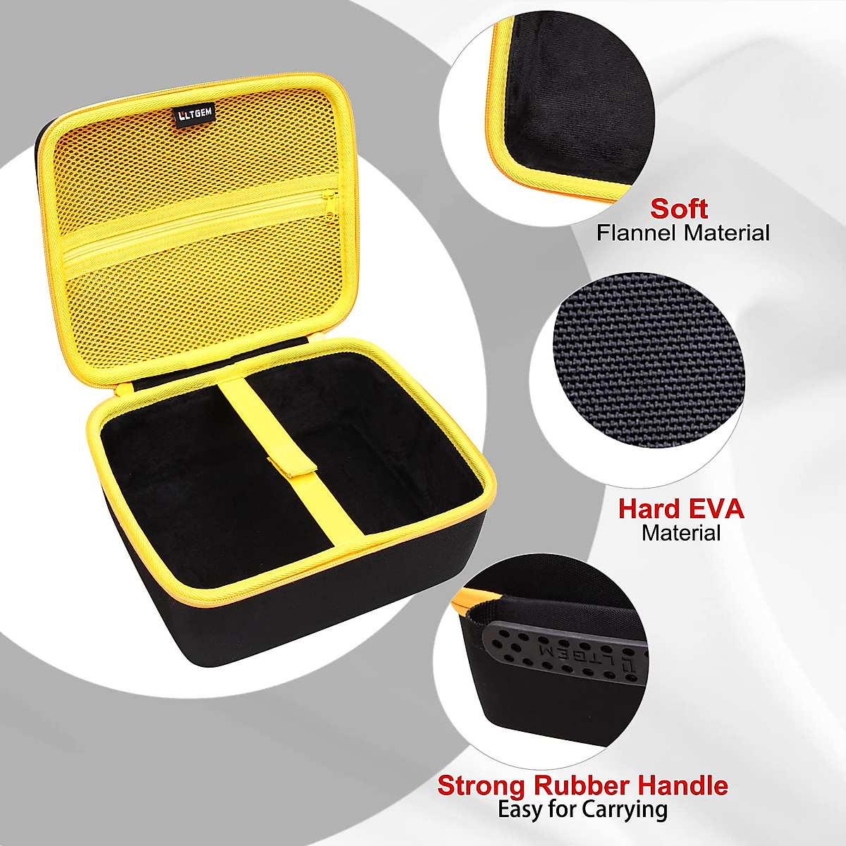 LTGEM Hard Case for DEWALT DCW600B / DWP611 20V Max XR Cordless Router - Travel Protective Carrying Storage Bag(Case Only)