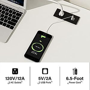 ChooChoo Computer Desk with USB Charging Ports and Power Outlets, 39" White Desk with Drawers, Small Study Writing Table with Stable X Frame for Home Office