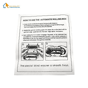 Daycount Metal Automatic Cigarette Tobacco Smoking Rolling Machine Herb Roller 70mm (Random Pattern)