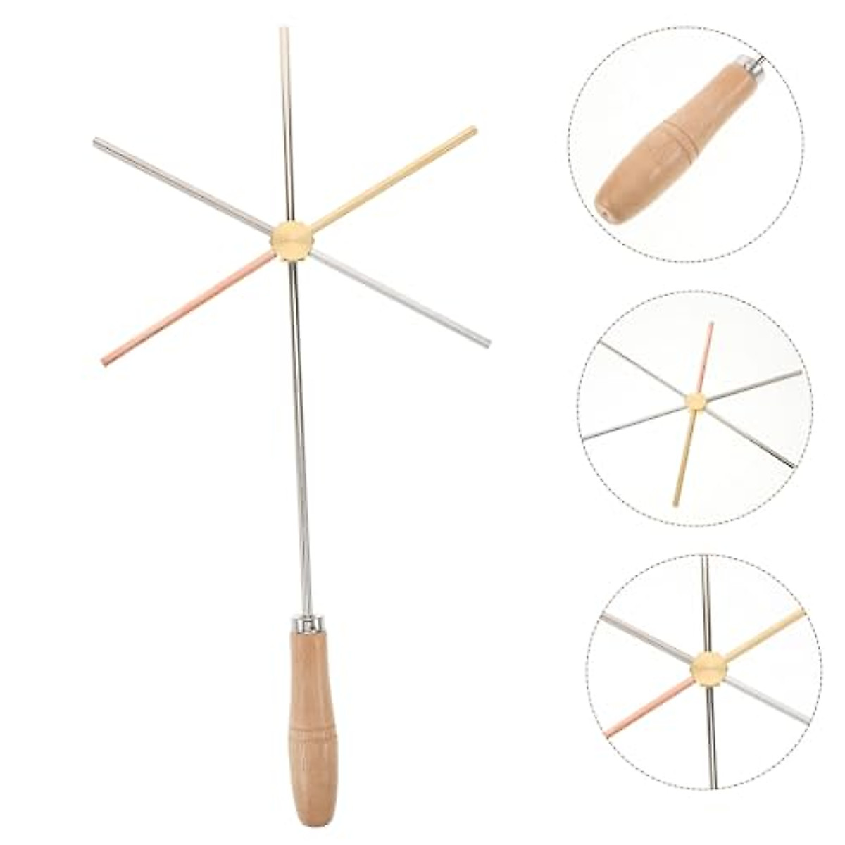 SOESFOUFU Conductometer Conductivity Thermal Conductivity Demonstrator Thermal Conductor Meter Physics Equipment School Teaching Tool Experiment Tool Aluminum Conductivity Demonstrator Brass