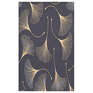 Ginkgo Biloba Kitchen Towels and Dishcloths Set of 4-17.7" x 28.3" Absorbent Dish Towels with Hanging Loop Hand Towel for Farmhouse Bar Towels & Tea Towels