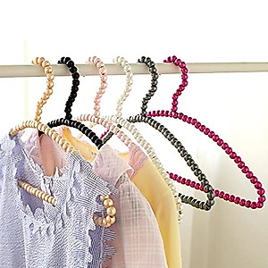 NC Pearl Adults Clothes Bow Hanger Coat Skirt Trouser Holder Rack Bar , White