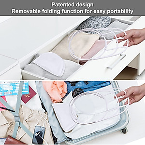 MAGTSMEI Hat Washer for Baseball Caps, 1Pack Hat Cleaner for Baseball Caps, Hat Storage Hat Holder cage for Dishwasher, Foldable Washing Hat Rack Protector Organizer for Flat & Curved Hats