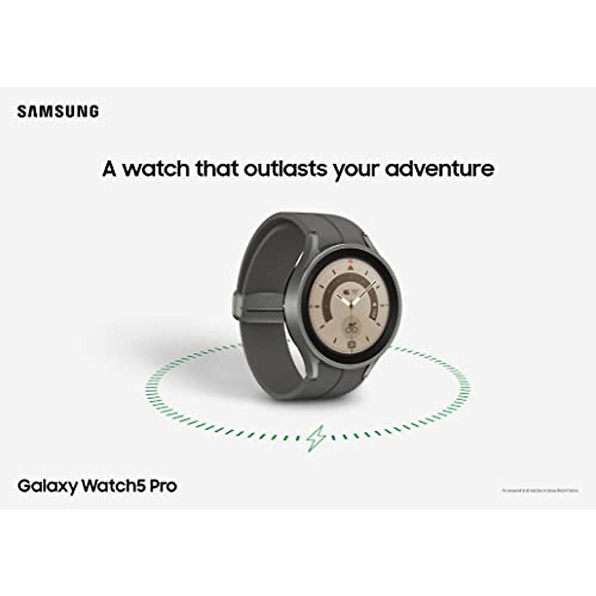 SAMSUNG Galaxy Watch 5 Pro 45mm LTE Smartwatch w/ Body, Health, Fitness and Sleep Tracker, Improved Battery, Sapphire Crystal Glass, Titanium Frame, GPS Route Tracking, US Version, Gray