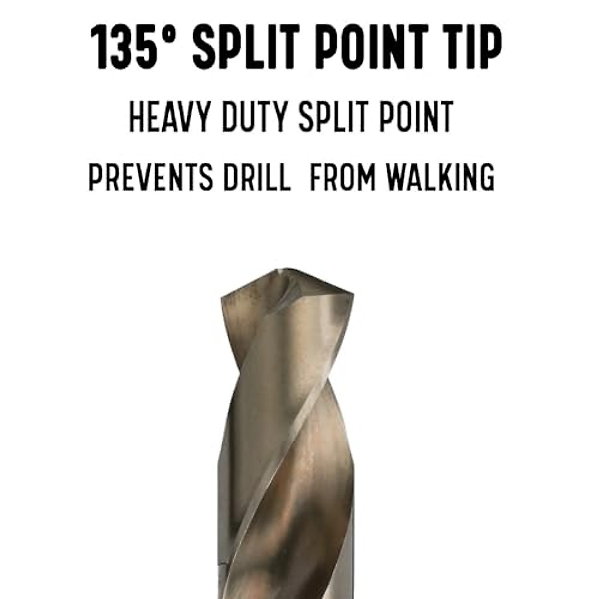 Drill America 17.00mm Cobalt Reduced Shank Drill Bit with 1/2" Shank, D/ACO Series