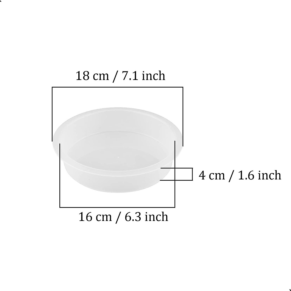 2pcs Plastic Round Bird Feeders Bowls, Wild Birds Seed Feeder Waterer Birdbath Accessories Feeding Station Tray for Goldfinch,Oriole,Hummingbird Ect