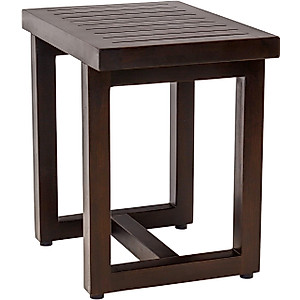 AquaTeak 18" Spa Mocha Teak Shower Bench