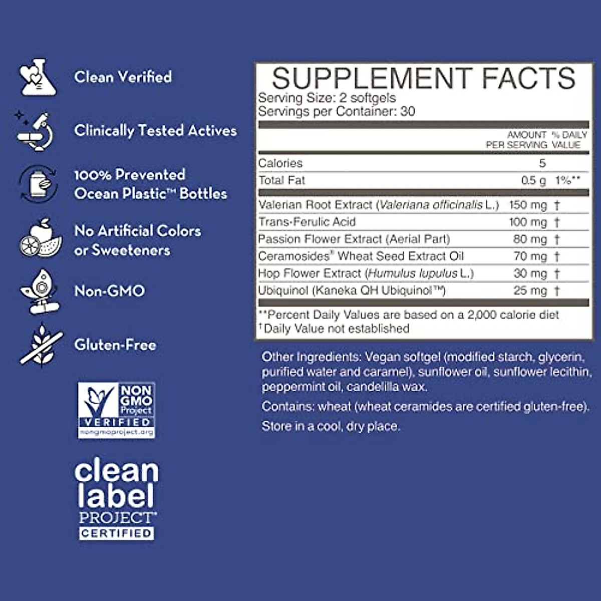 HUM Mighty Night - Nighttime Skin Supplement with Moisturizing Ceramides + Anti Aging CoQ10 and Ferulic Acid to Promote Skin Cell Turnover Overnight - Nighttime Beauty Vitamins for Women (60 Softgels)