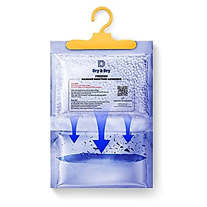 Dry & Dry 9 Packs [Net 7 Oz/Pack] Moisture Absorbers Dehumidifiers for Home Dehumidifier for Basement Dehumidifiers for Bedroom Small Dehumidifiers - Dehumidifiers Moisture Absorbers
