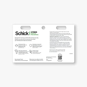 Schick Hydro Sense Sensitive Mens Razor Blade Refill With Skin Guards, Includes 12 Razor Blades Refills