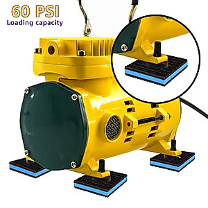 Mxclimate Anti Vibration Pads, Rubber-EVA Vibration Dampeners 4" x 4" x 7/8" Isolation Pad for Air Compressor,Washing Machine,AC Units,Treadmill 4Pack