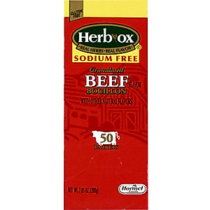 Herb-Ox Sodium Free Bouillon Bundle,`Beef and Chicken, 100 Total Packets