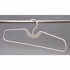 Higher Hangers Classic Short Neck Design Heavy Duty Slim Plastic Space Saving Clothes Hangers- 40 Pack - Create Extra Closet Space, Non-Slip, Durable, Practical, and Versatile Closet Organizer (White)