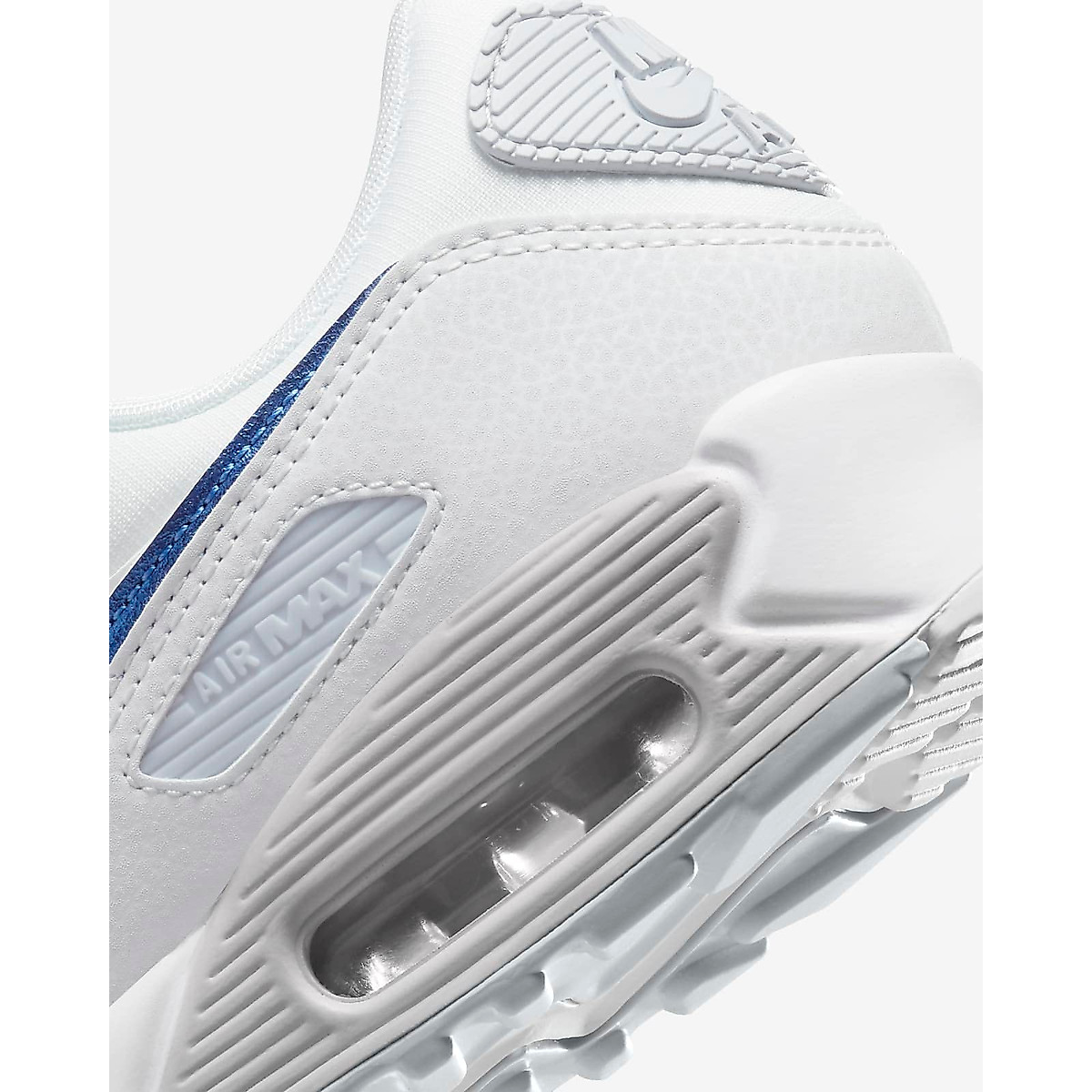 Nike Women Air Max 90 Futura Running Sneaker, White White White 101, 12