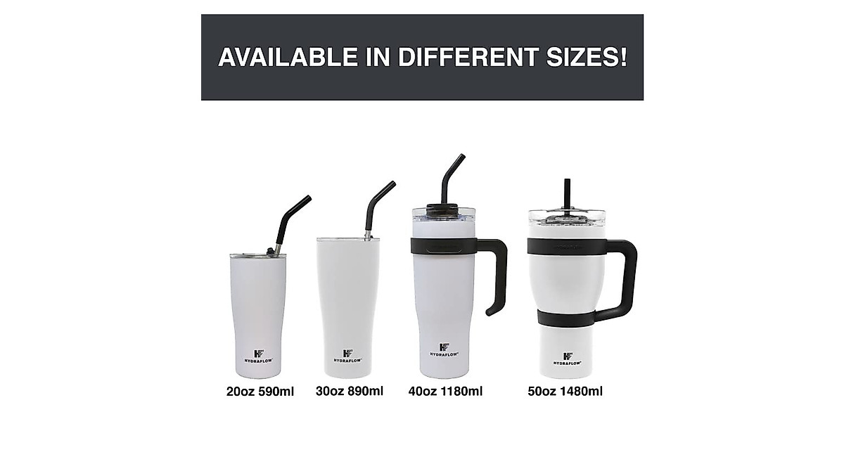 HYDRAFLOW Capri Tumbler - Insulated & Stylish 40oz Cup