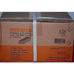 1 Cs.3/8"x3/8" Galv.Upholstery Staple fits Senco, BEA,Unicatch,Bostitch Staplers