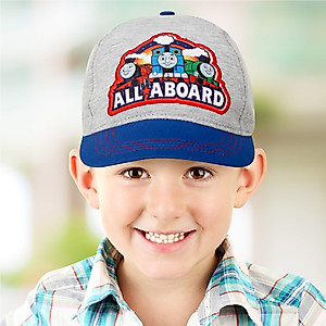Nickelodeon Boys’ Thomas & Friends Baseball Cap – Thomas The Tank Engine Hat, Size Ages 2T-4T, Thomas Grey